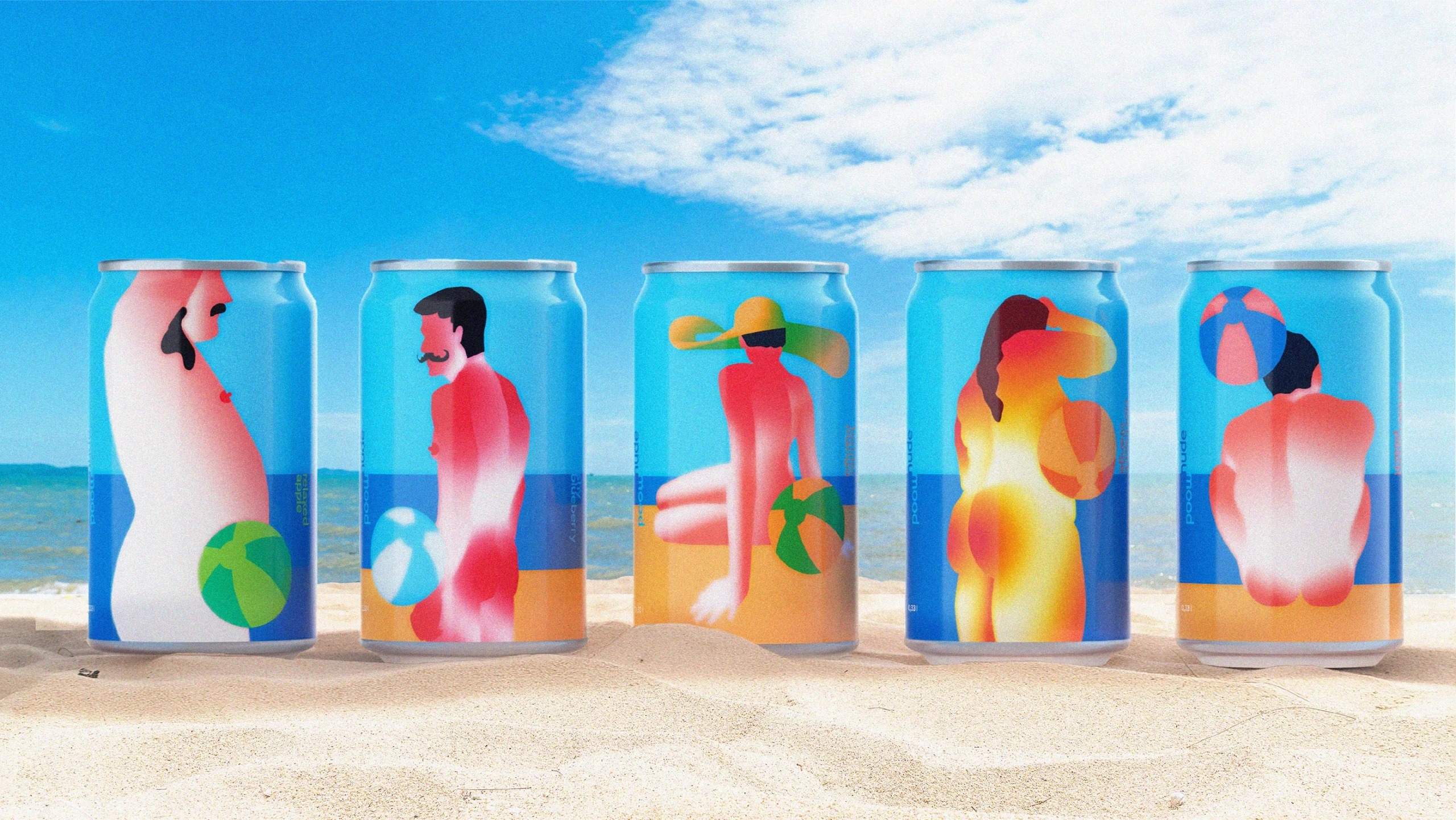 Nude Mood’s Cans Make a Splash with Sunsoaked Design | Packaging Industry News